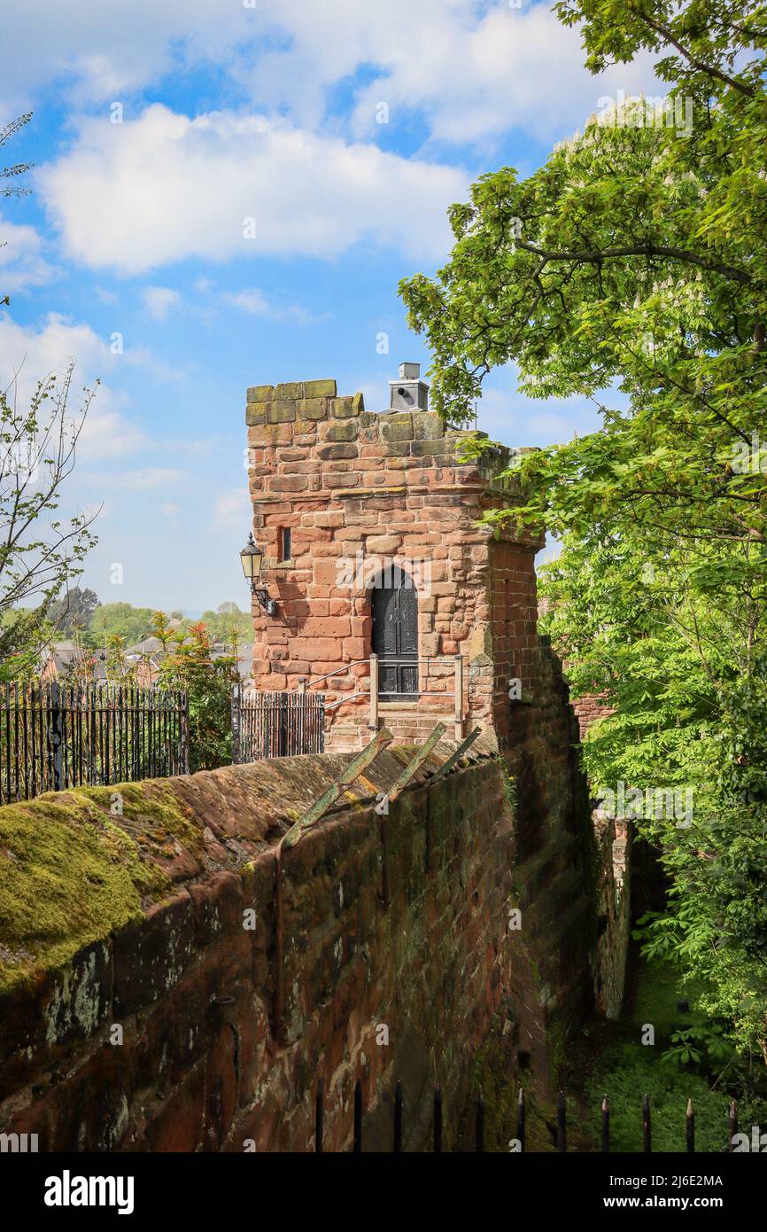Chester Water Tower, Chester City Walls, Roman Walls Stock Photo - Alamy
