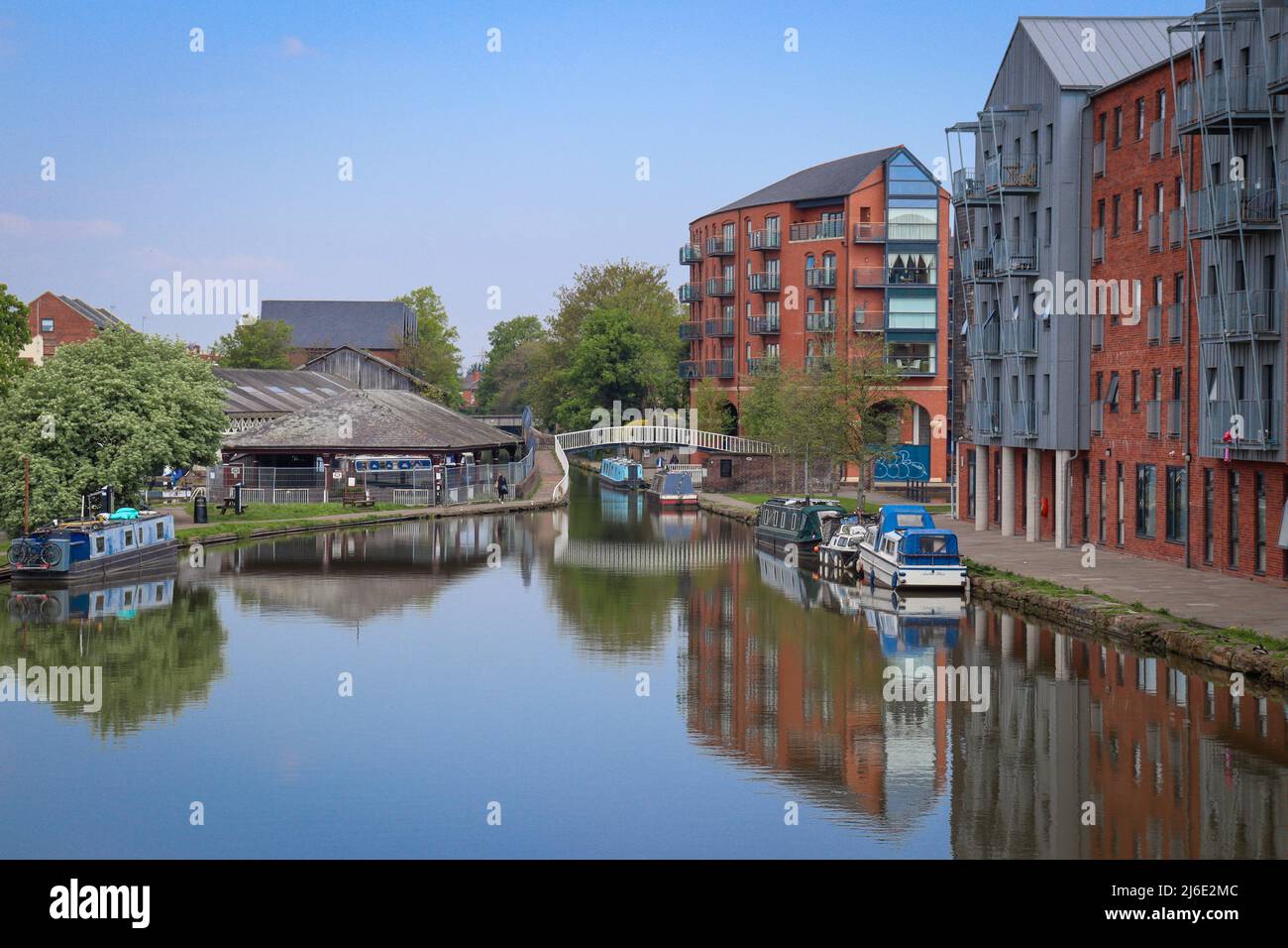 Canalside, Chester Canal Basin, Chester Stock Photo - Alamy