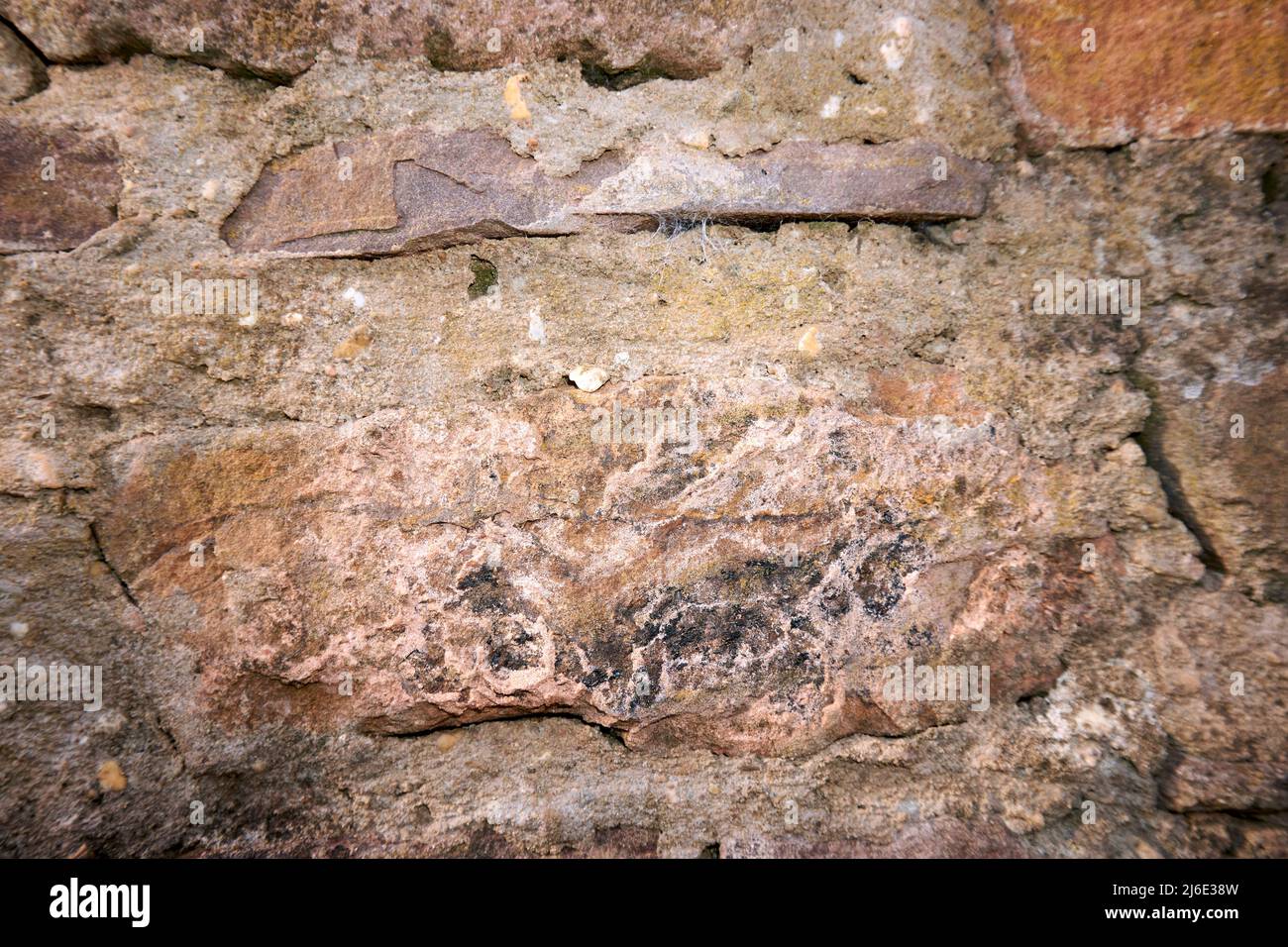 surface of the sandstone is caused by the erosion of nature Stock Photo ...