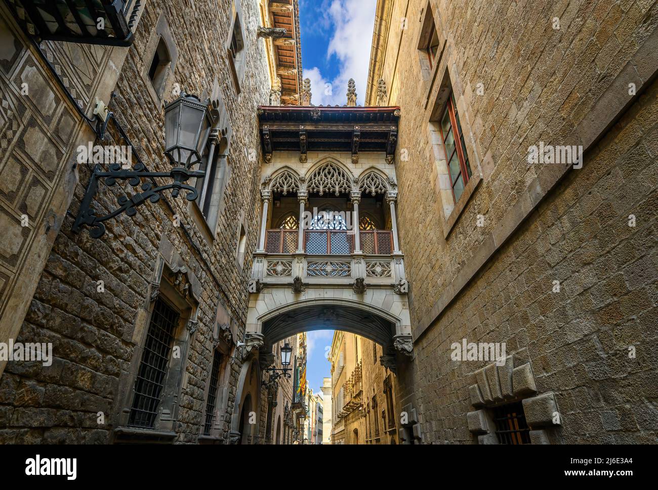 Bishops bridge in gothic quarter hi-res stock photography and images ...