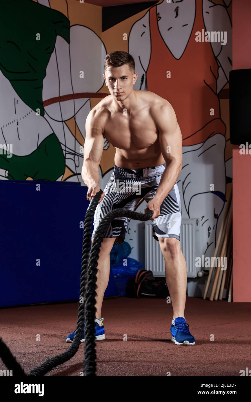 Battle rope battling hi-res stock photography and images - Alamy