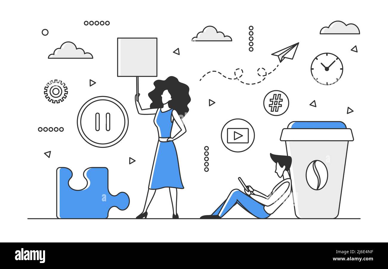 Informational content Stock Vector Images - Alamy