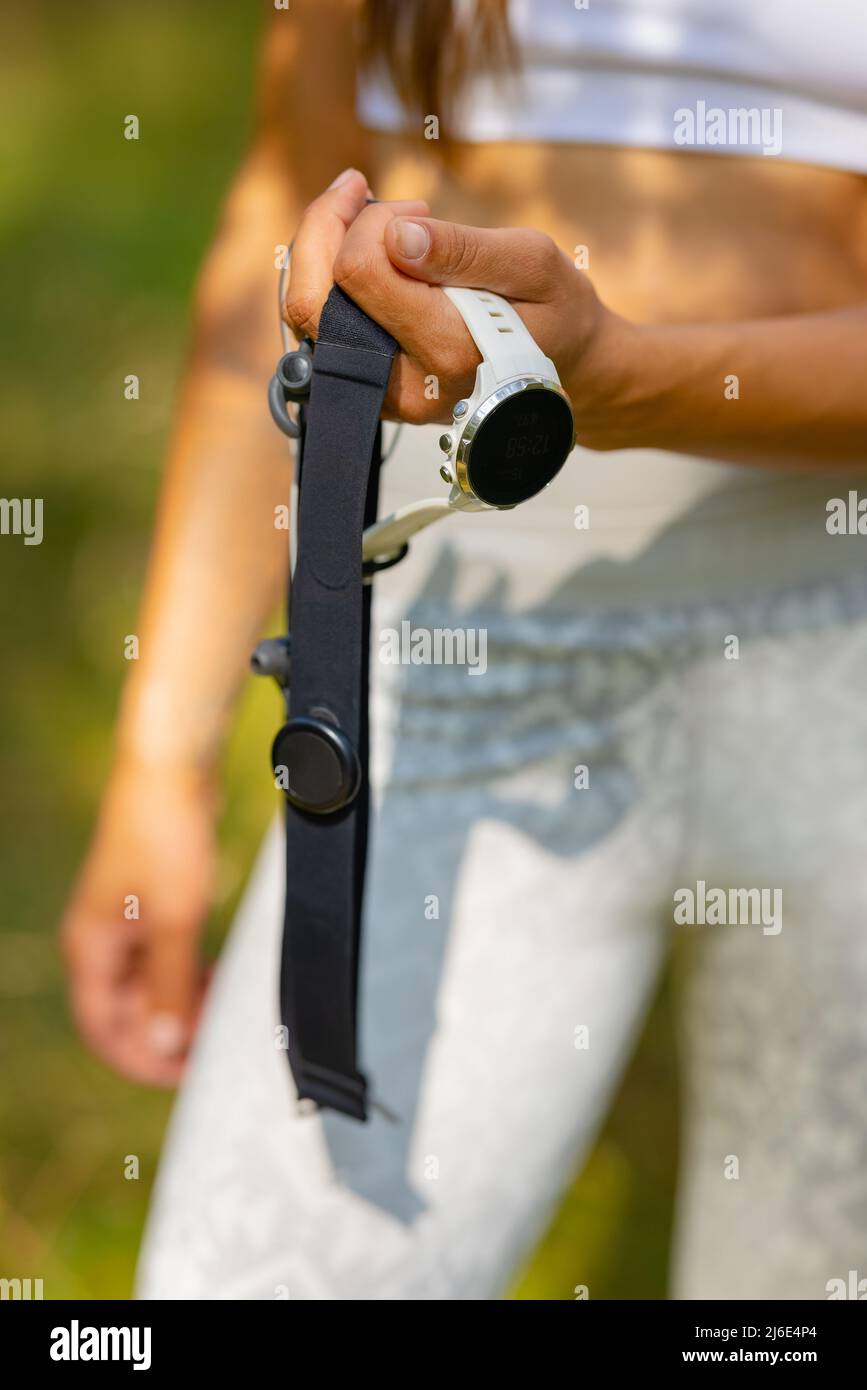 Woman hand heart chest hi-res stock photography and images - Alamy