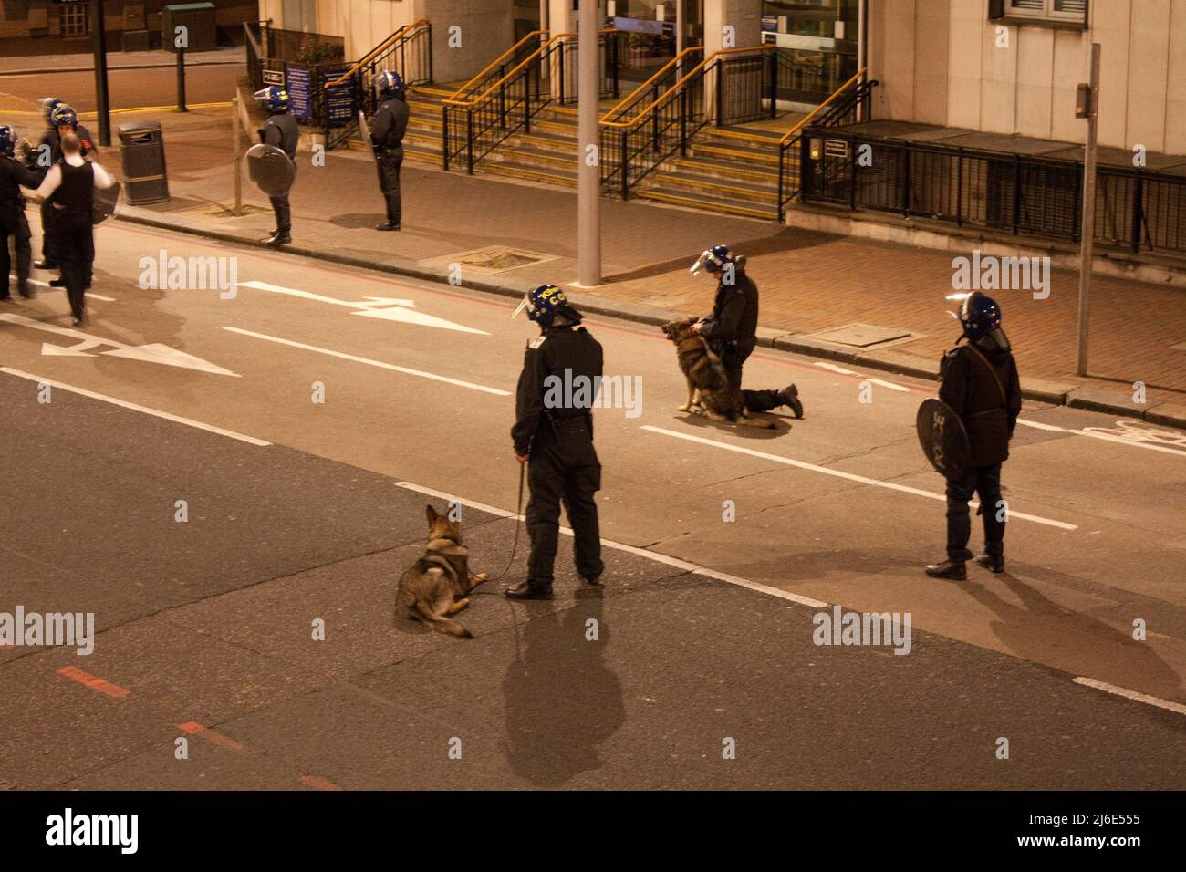 A selection of photos taken on the night of the London Riots in Clapham ...