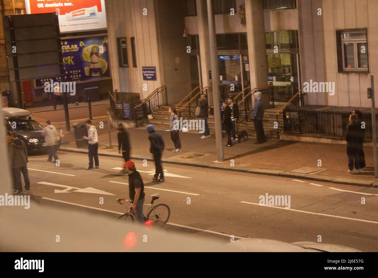 A selection of photos taken on the night of the London Riots in Clapham ...