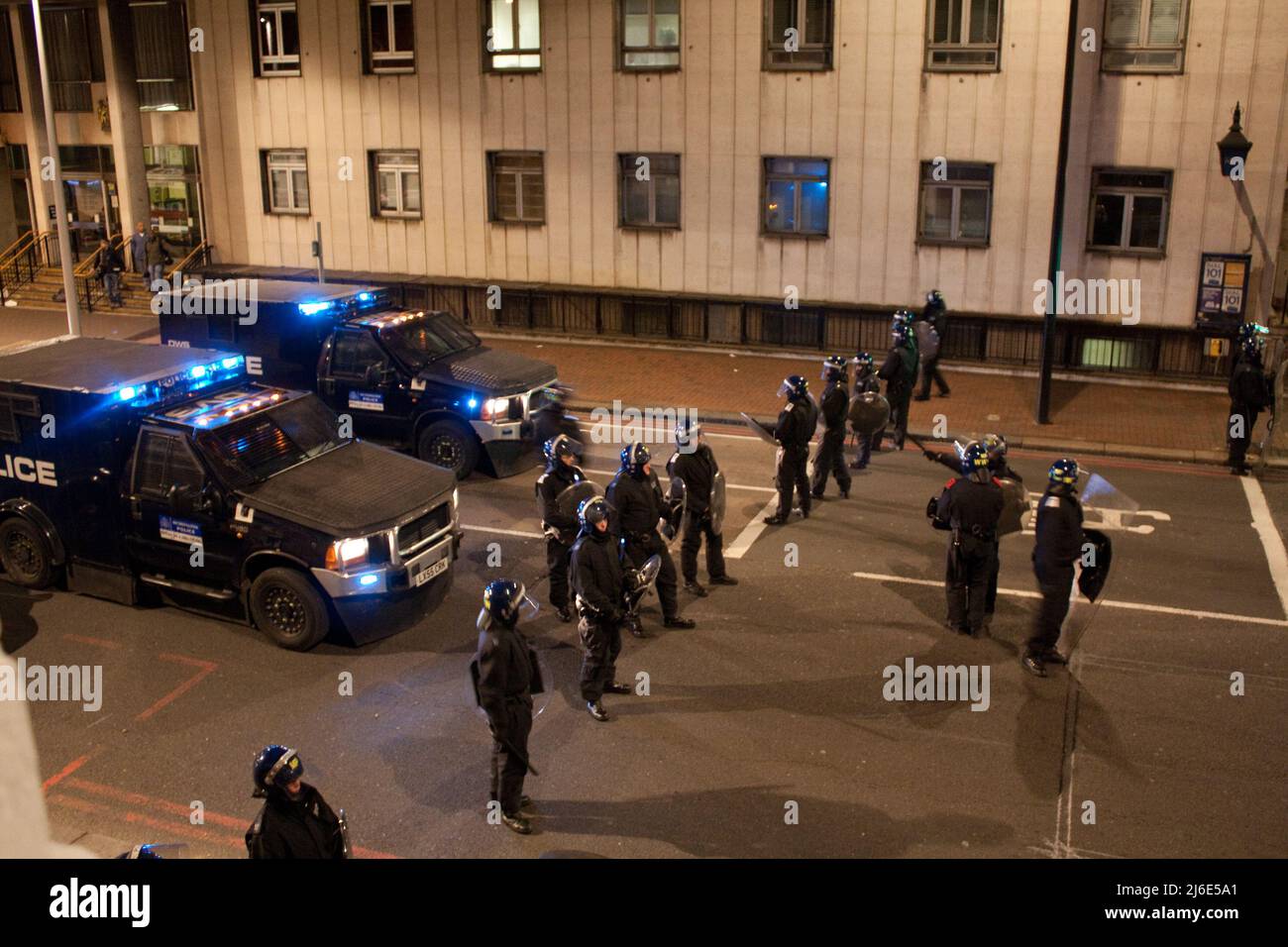 A selection of photos taken on the night of the London Riots in Clapham ...