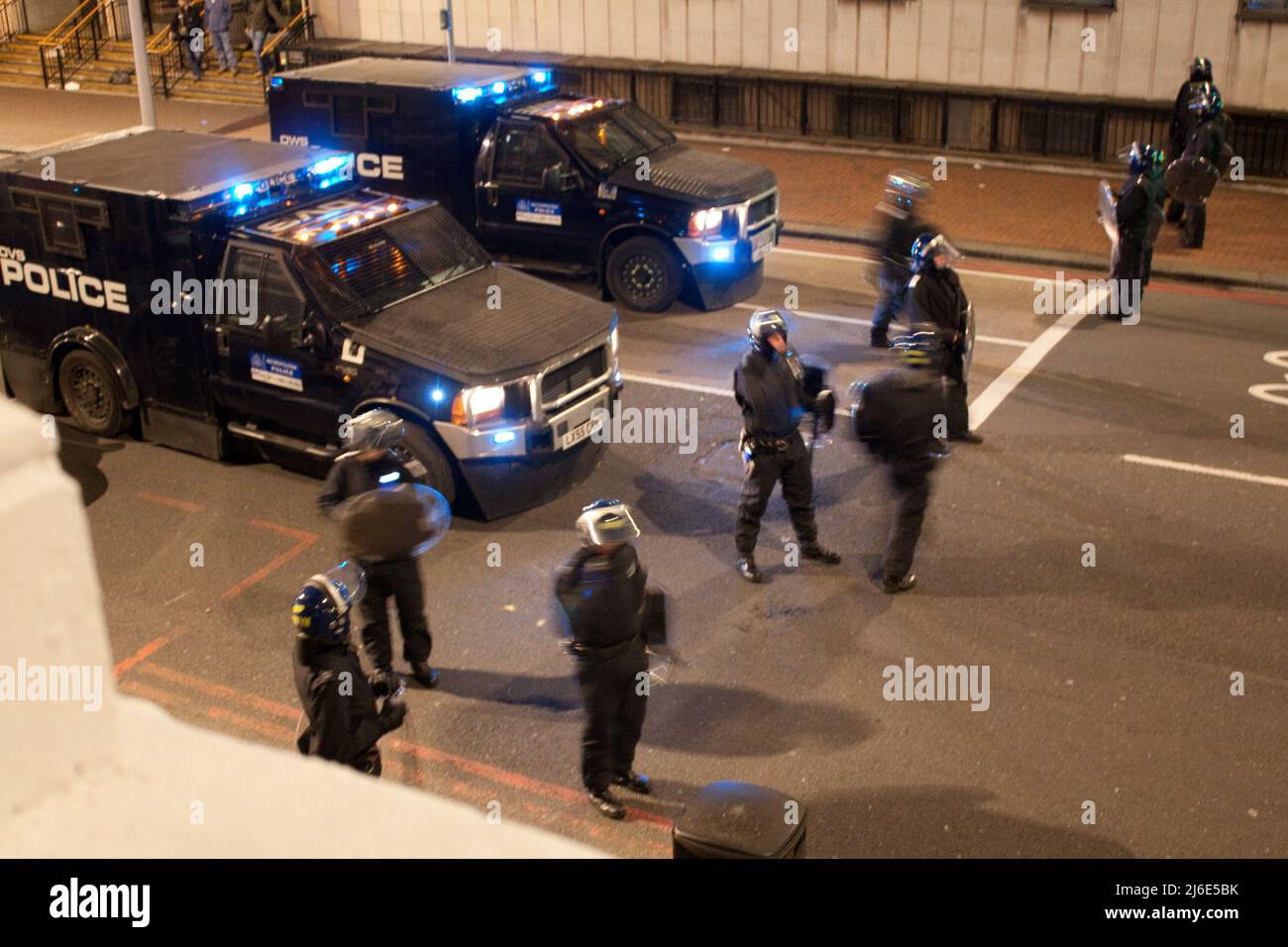 A selection of photos taken on the night of the London Riots in Clapham ...