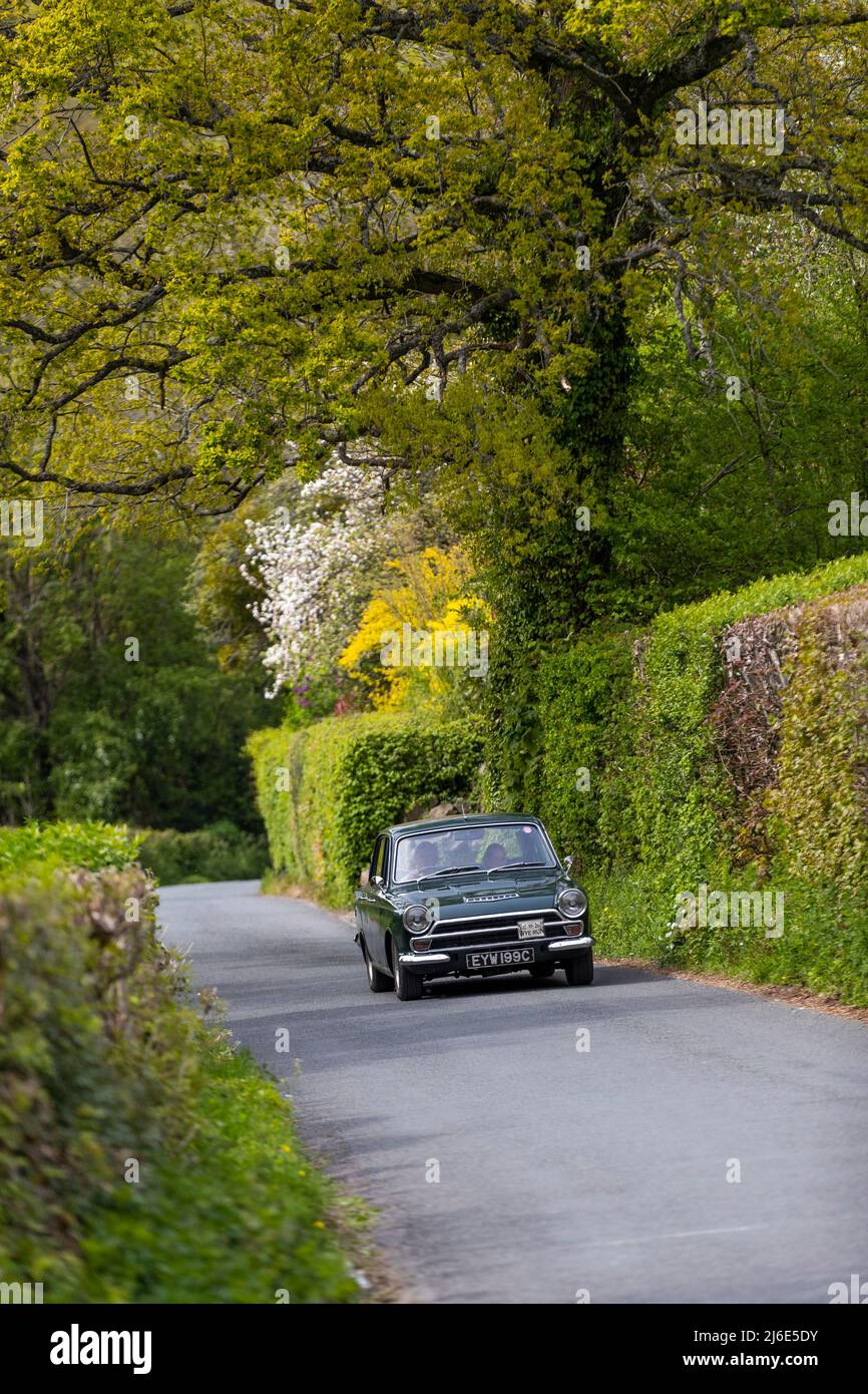 Ford Cortina. taking part in the classic cars springtime Rotary Club ...
