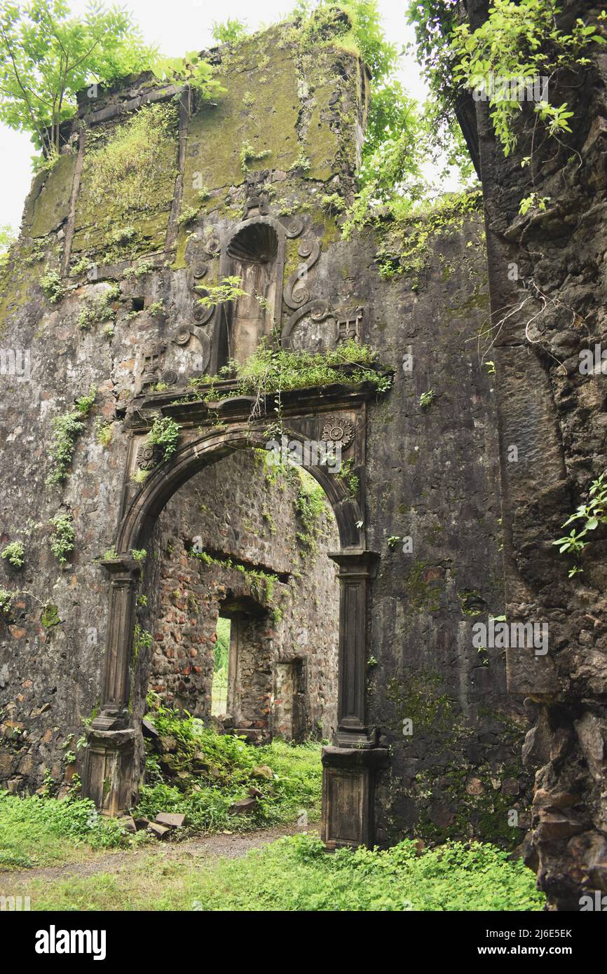 ruins of vasai fort, maharashtra, india Stock Photo - Alamy