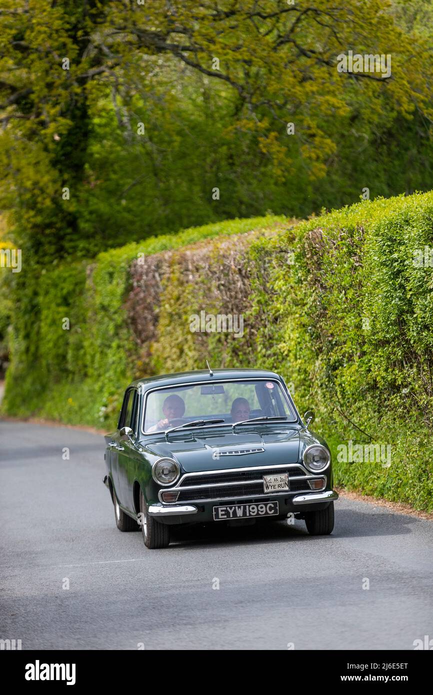 Ford Cortina. taking part in the classic cars springtime Rotary Club ...