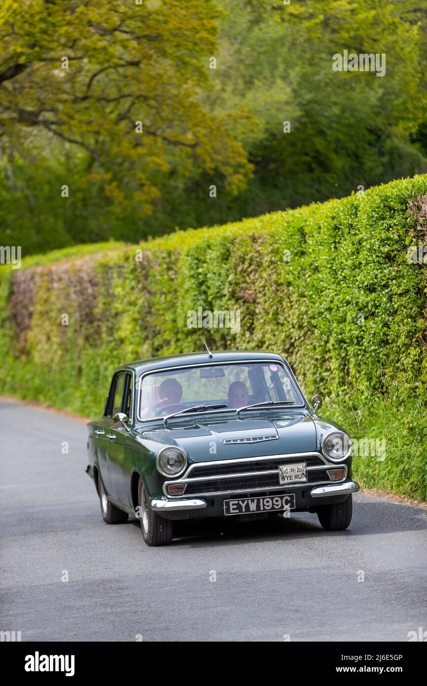 Ford Cortina. taking part in the classic cars springtime Rotary Club ...