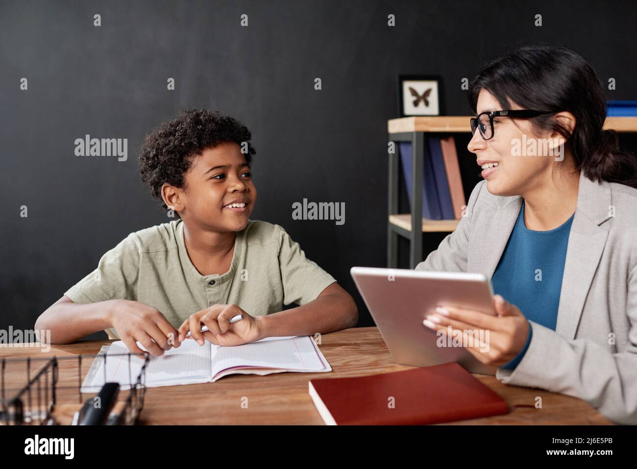 Latin student teacher desk hi-res stock photography and images - Alamy