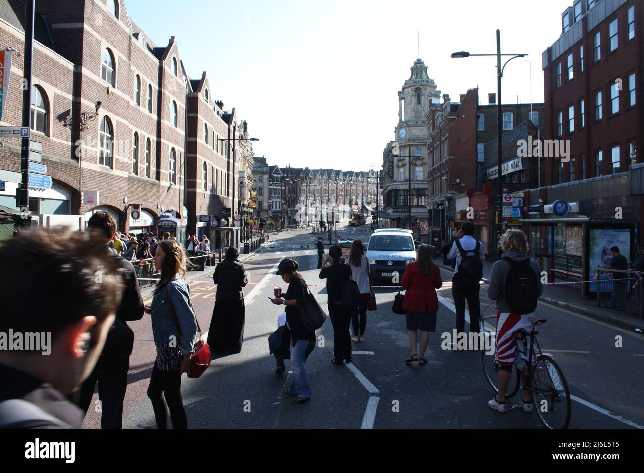 A selection of photos taken on the night of the London Riots in Clapham ...