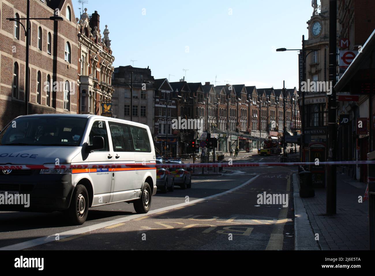 A selection of photos taken on the night of the London Riots in Clapham ...