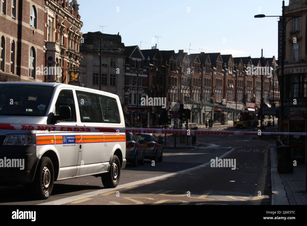 A selection of photos taken on the night of the London Riots in Clapham ...