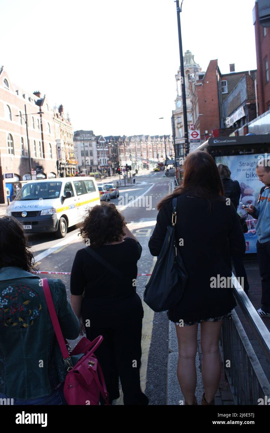 A selection of photos taken on the night of the London Riots in Clapham ...