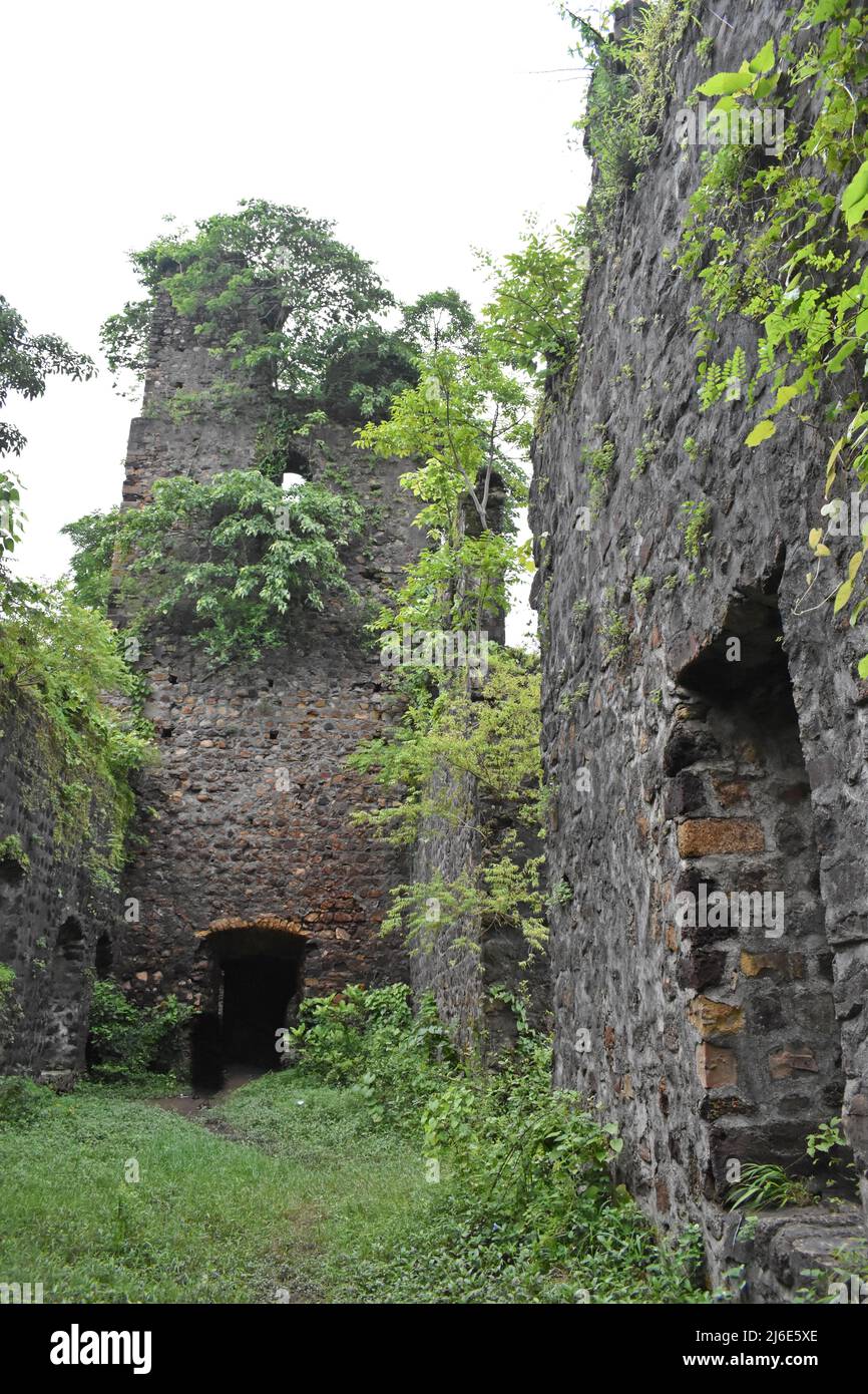 ruins of vasai fort, maharashtra, india Stock Photo - Alamy