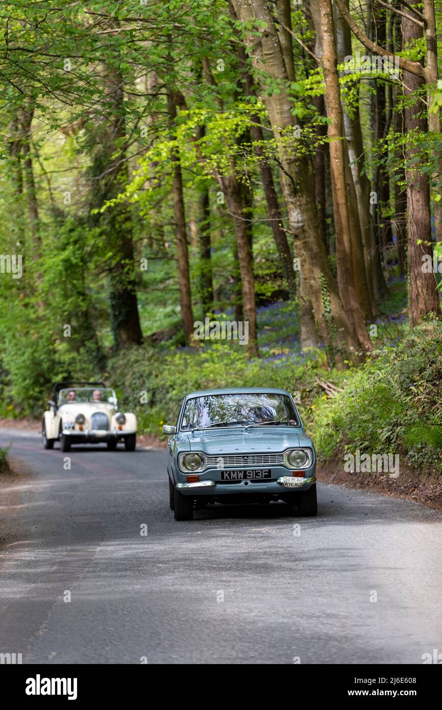 Ford Escort taking part in the classic cars springtime Rotary Club ...