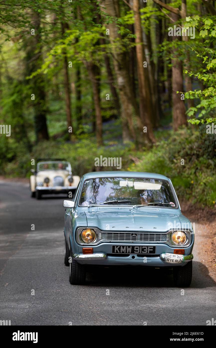 Ford Escort taking part in the classic cars springtime Rotary Club ...