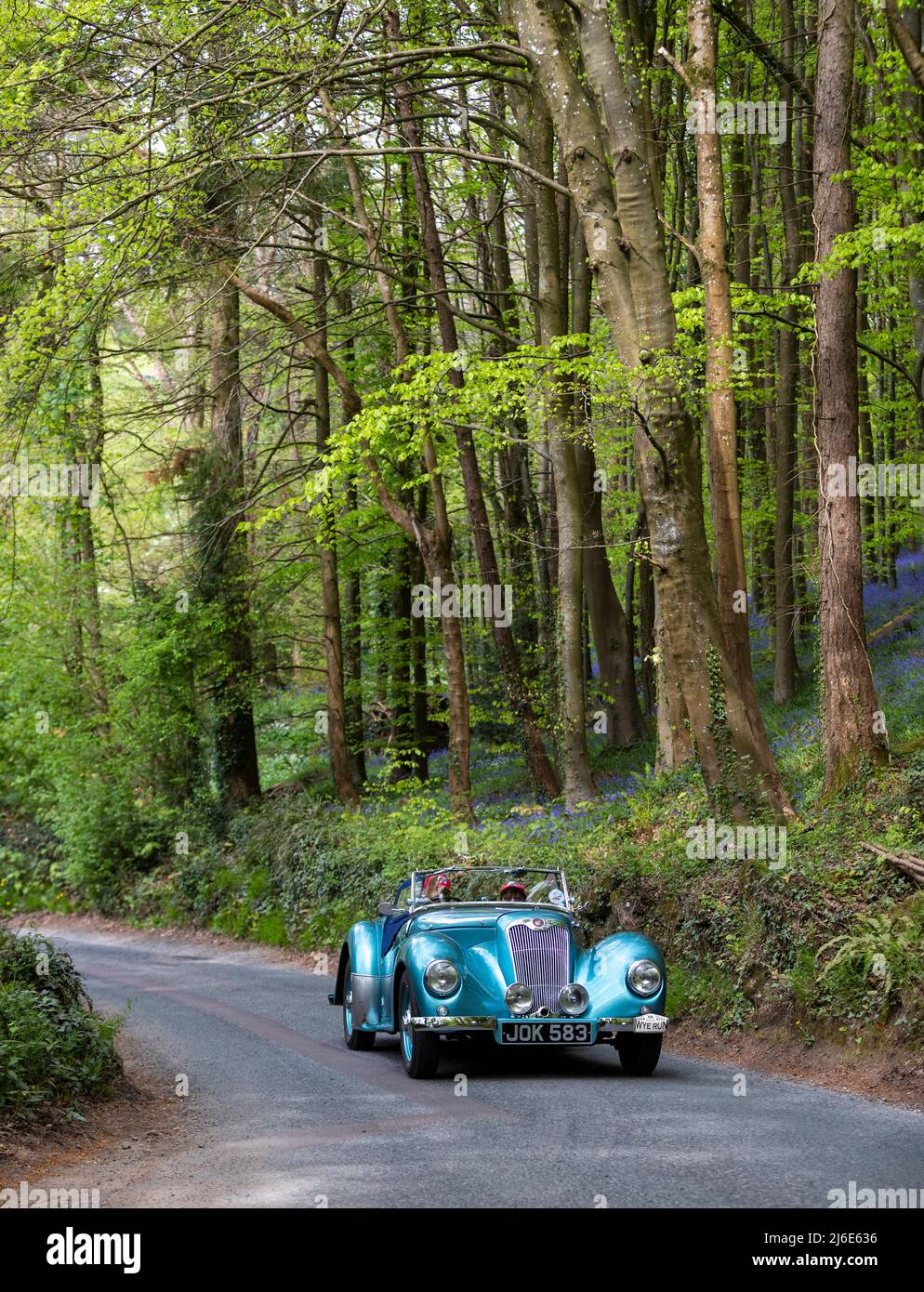1949 Lea Francis 14 Sport taking part in the classic cars springtime ...