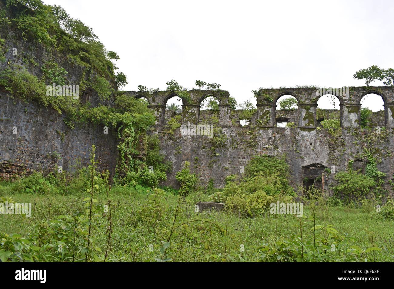 ruins of vasai fort, maharashtra, india Stock Photo - Alamy