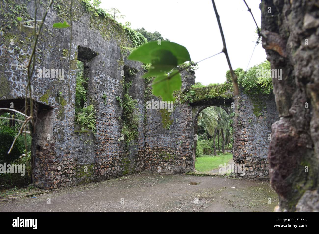 ruin of medieval, vasai fort, maharashtra, india Stock Photo - Alamy