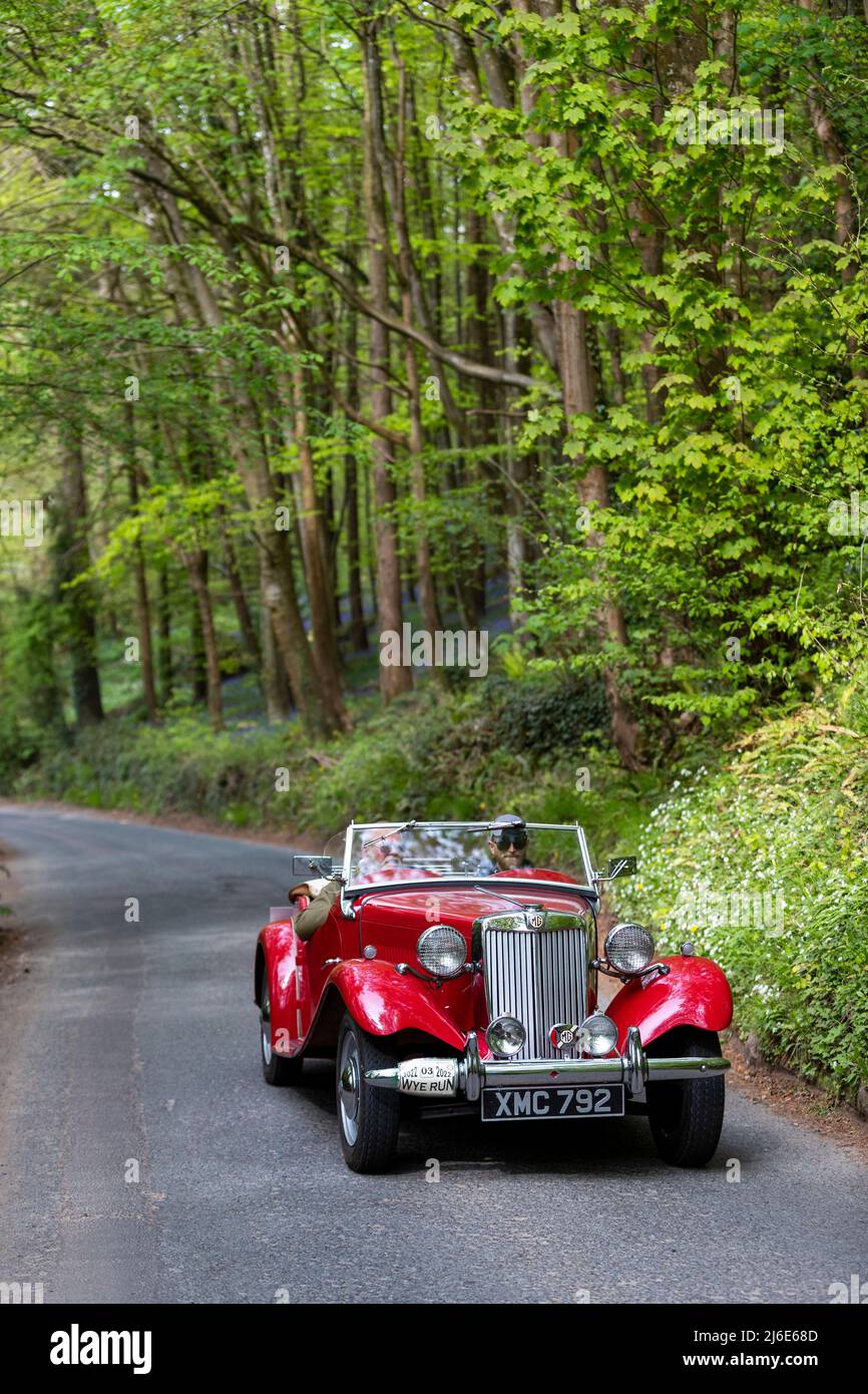 MG T Series taking part in the classic cars springtime Rotary Club ...