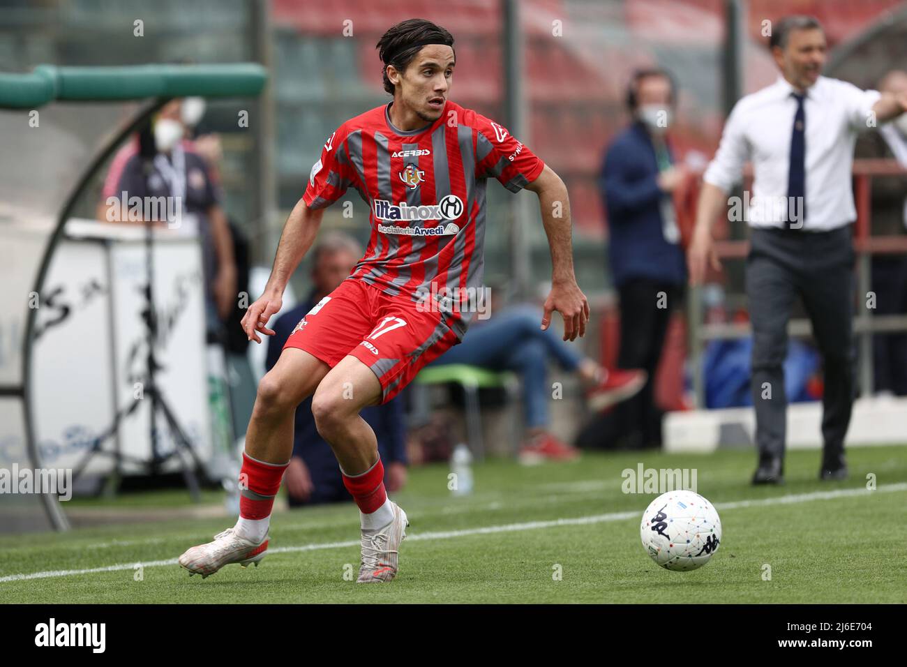 Stadio Giovanni Zini, Cremona, Italy, April 30, 2022, Leonardo ...