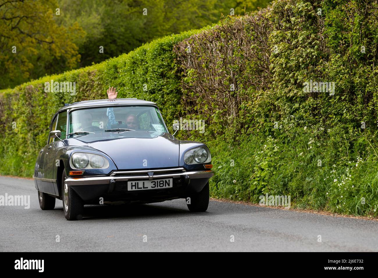 Blue citroen ds car hi-res stock photography and images - Alamy
