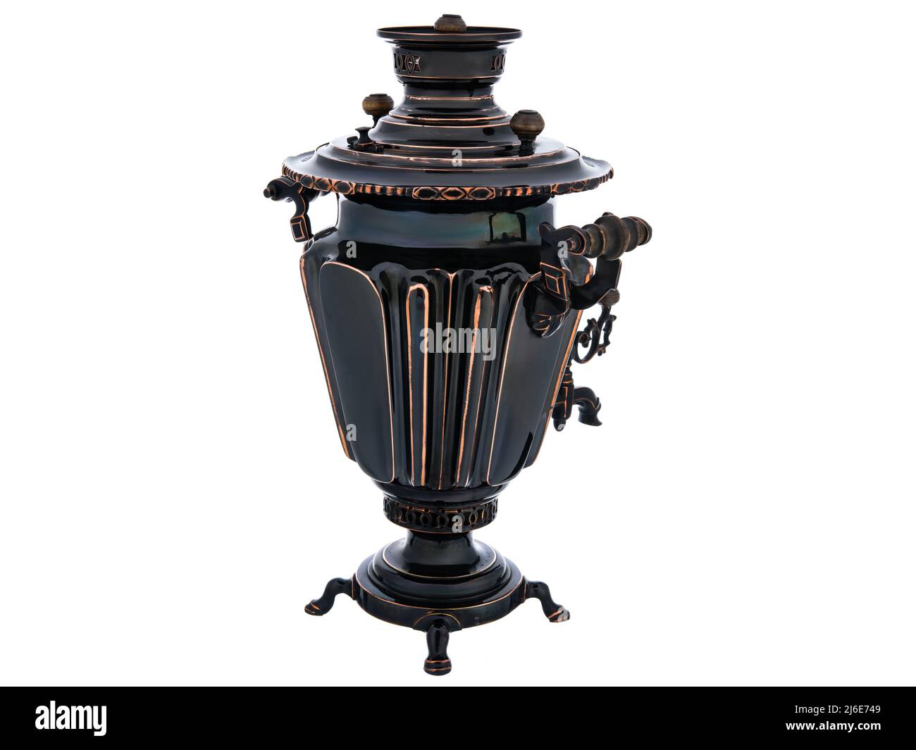 Black Brass Old Vintage metal Traditional Russian Teapot samovar ...