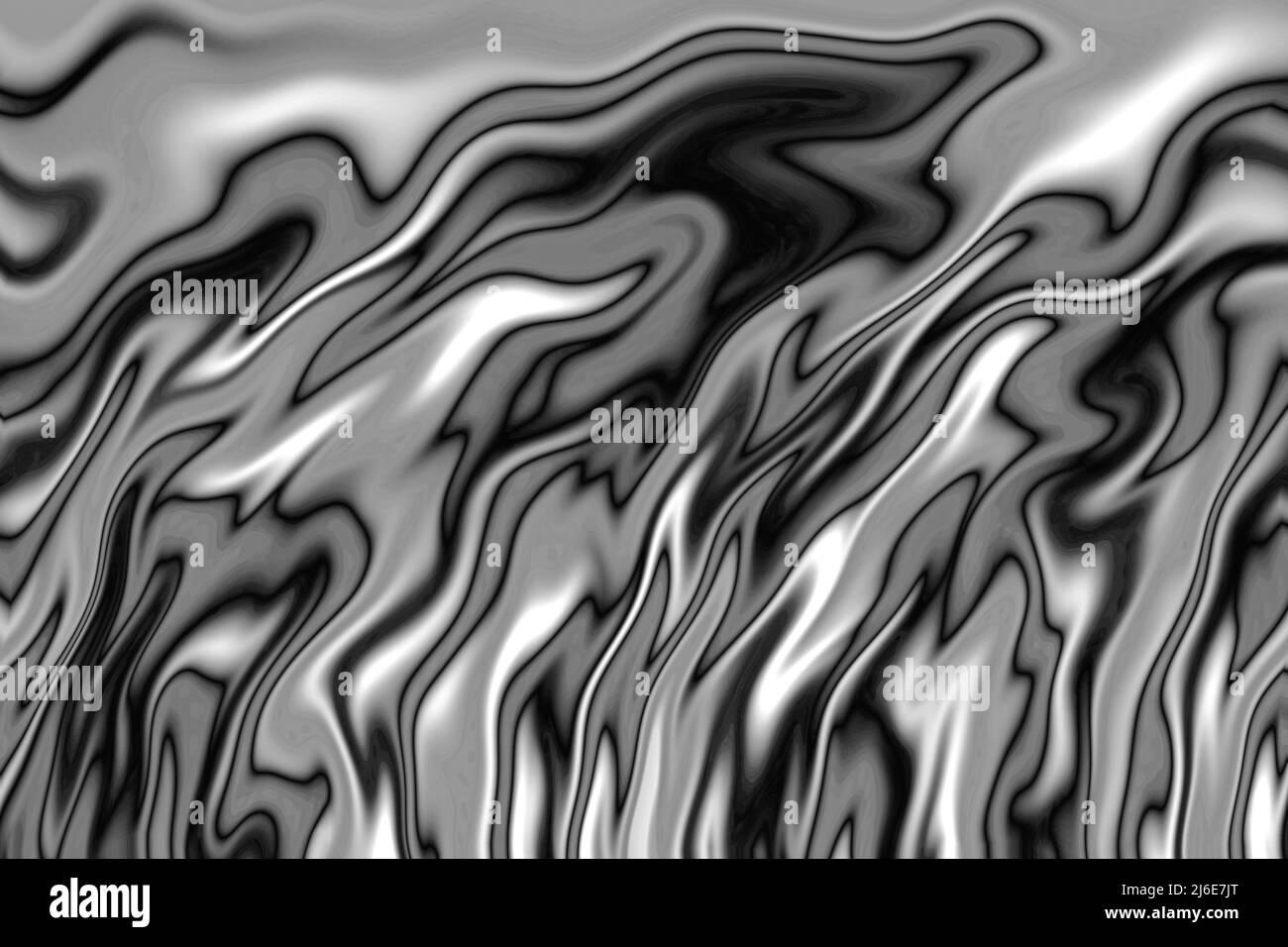 Illustration of gradient silver gray flowing 3D liquid texture for ...