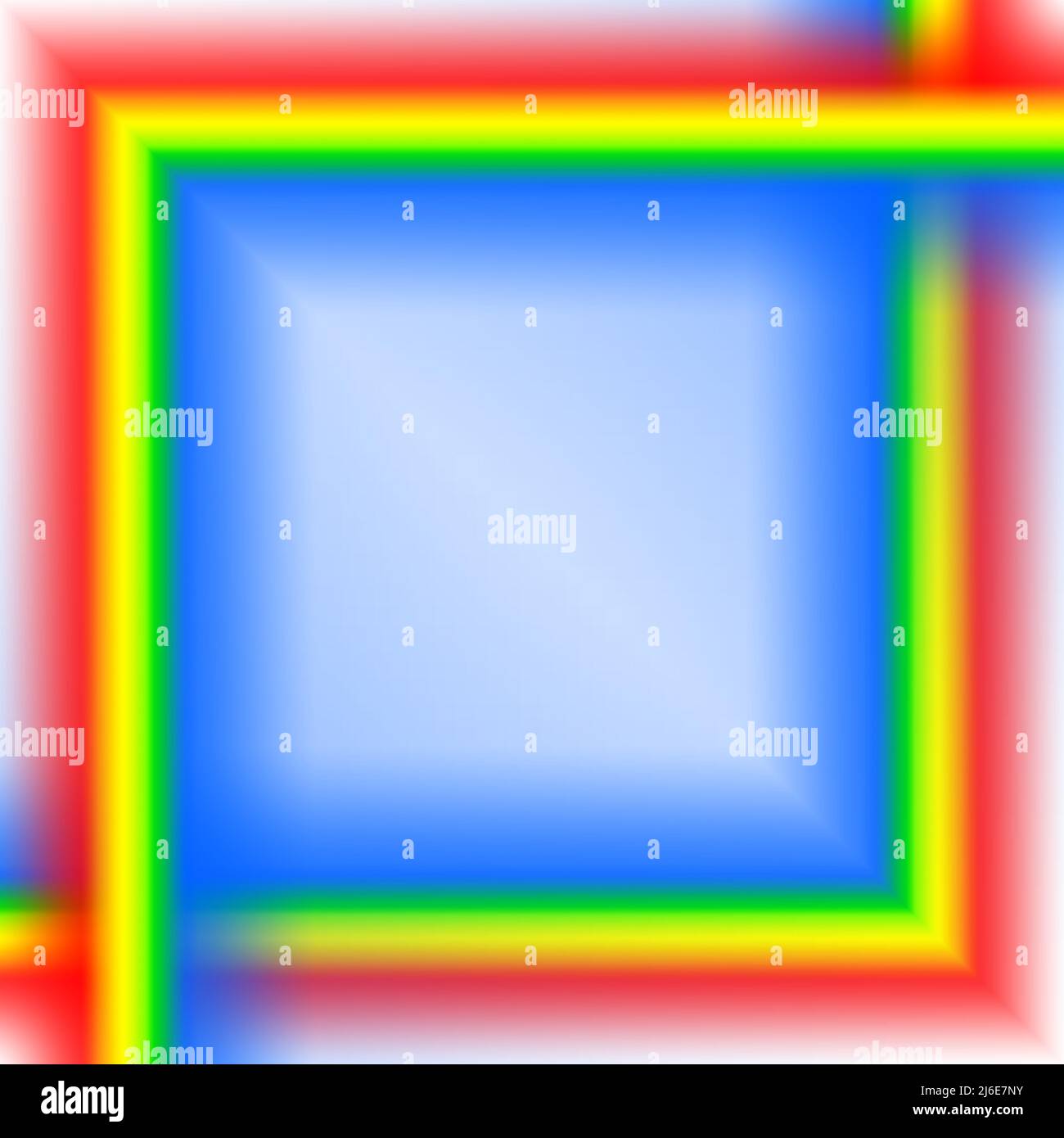 Multi-colors Futuristic 3D Abstract Square Frame Stock Photo - Alamy