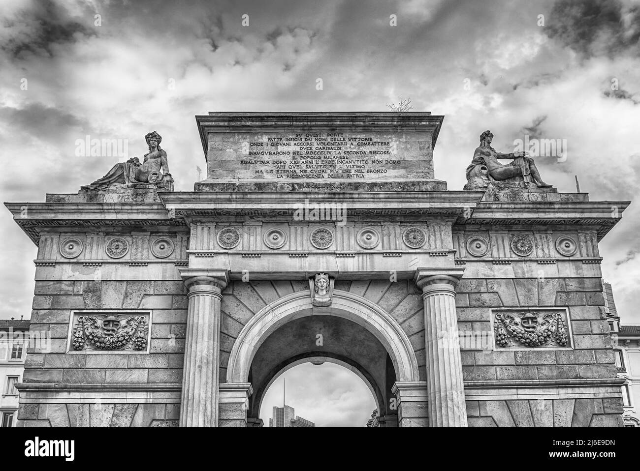 The iconic landmark Porta Garibaldi, previously known as Porta Comasina ...
