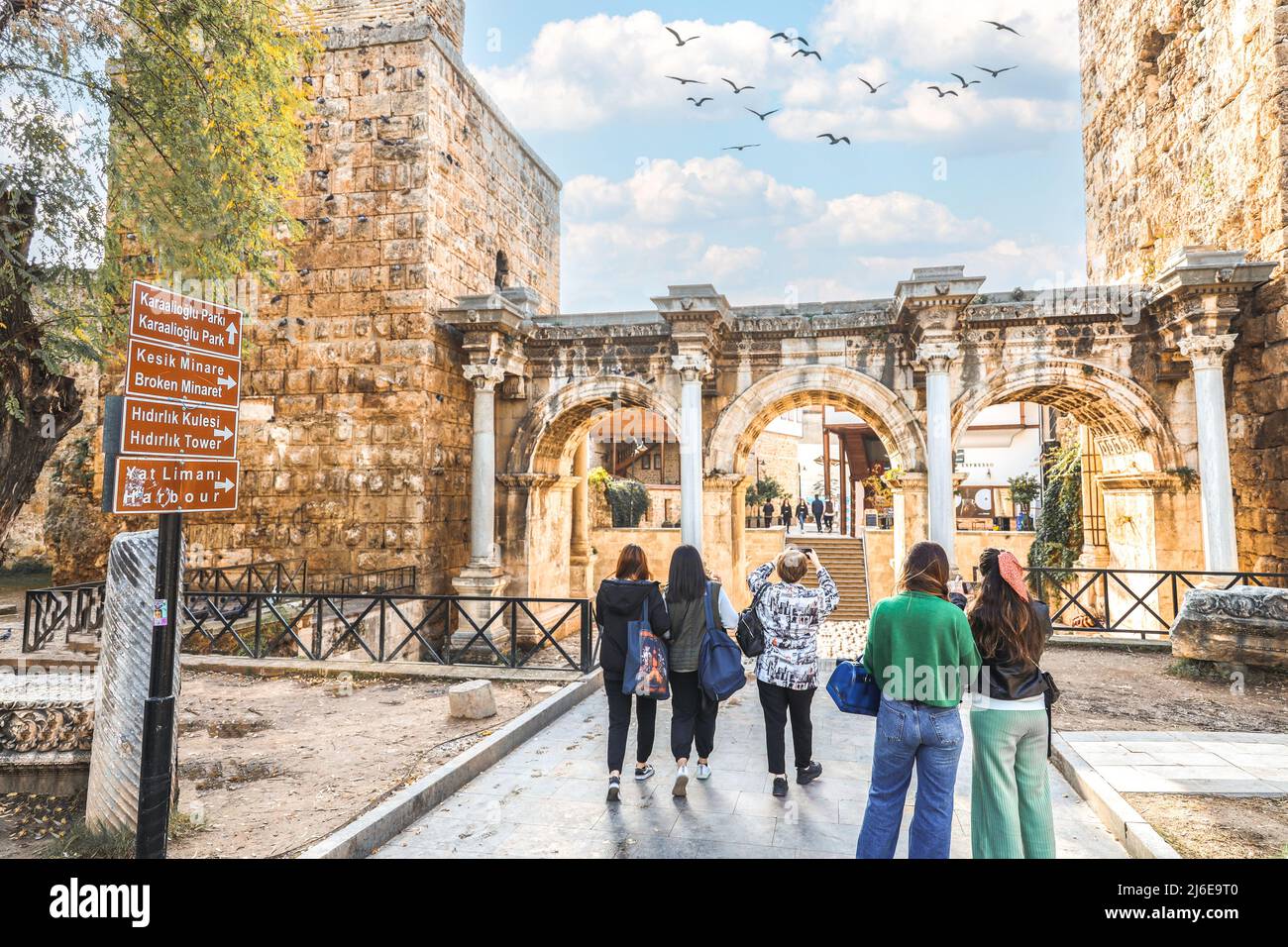 Hadrian's Gate, which was built in the name of the Roman emperor ...