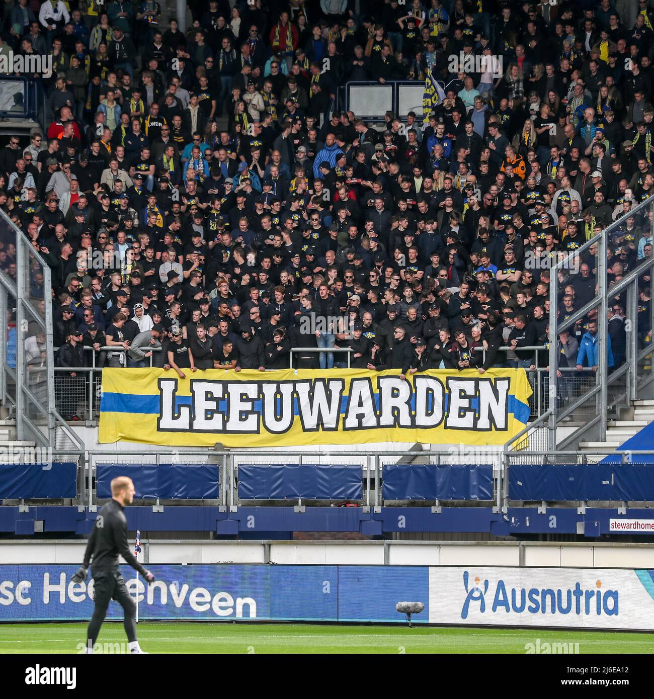 HEERENVEEN, NETHERLANDS - MAY 1: fans of SC Cambuur during the Dutch ...