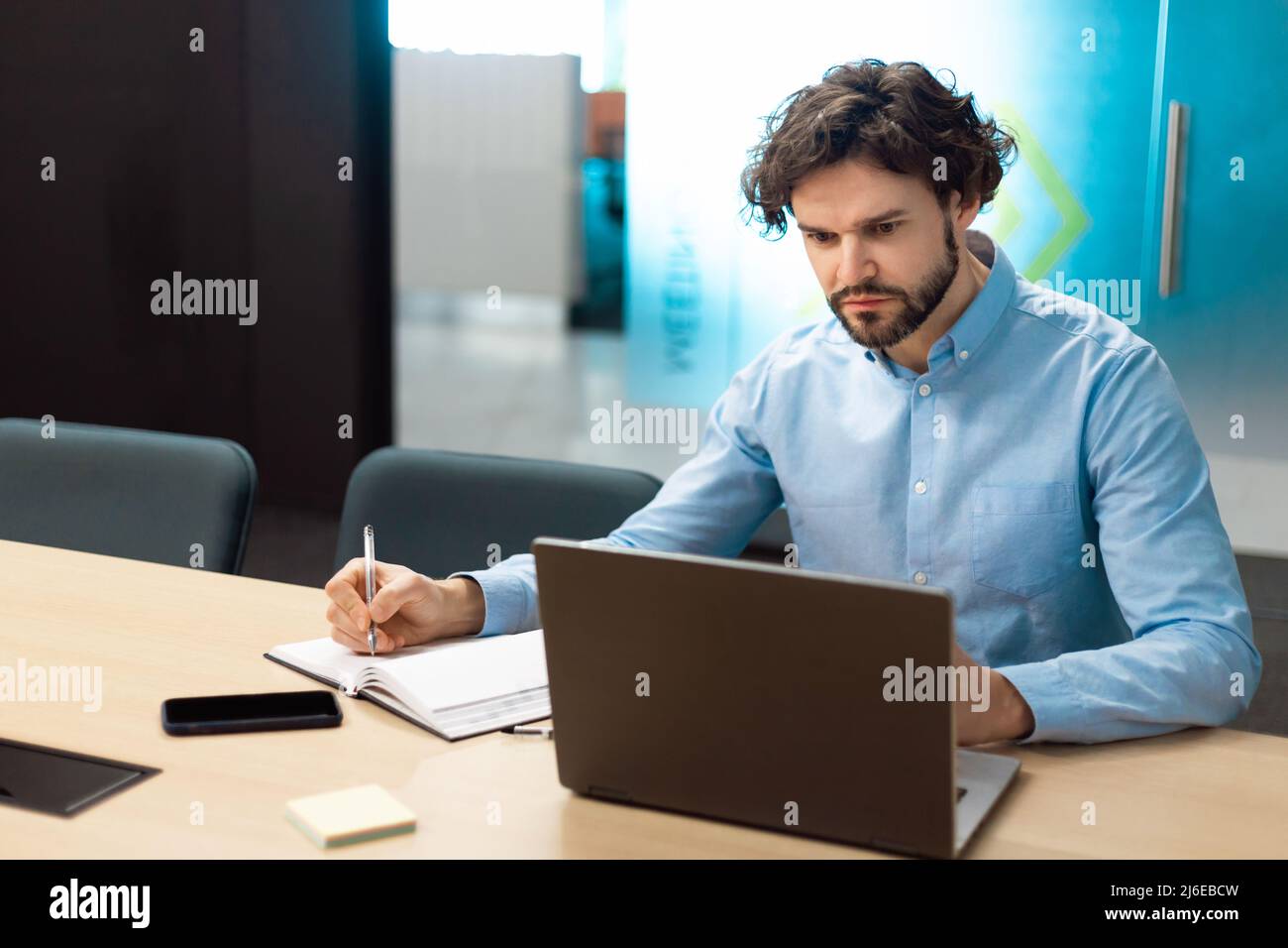 Bearded middle aged man writing hi-res stock photography and images - Alamy