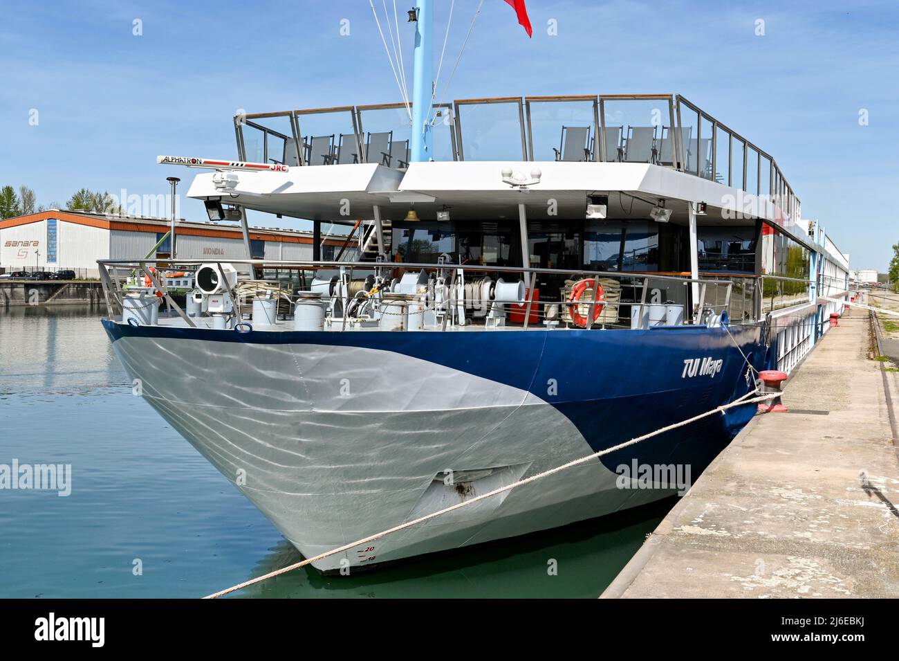 Strasbourg, France - April 2022: River cruise ship TUI Maya operated by ...