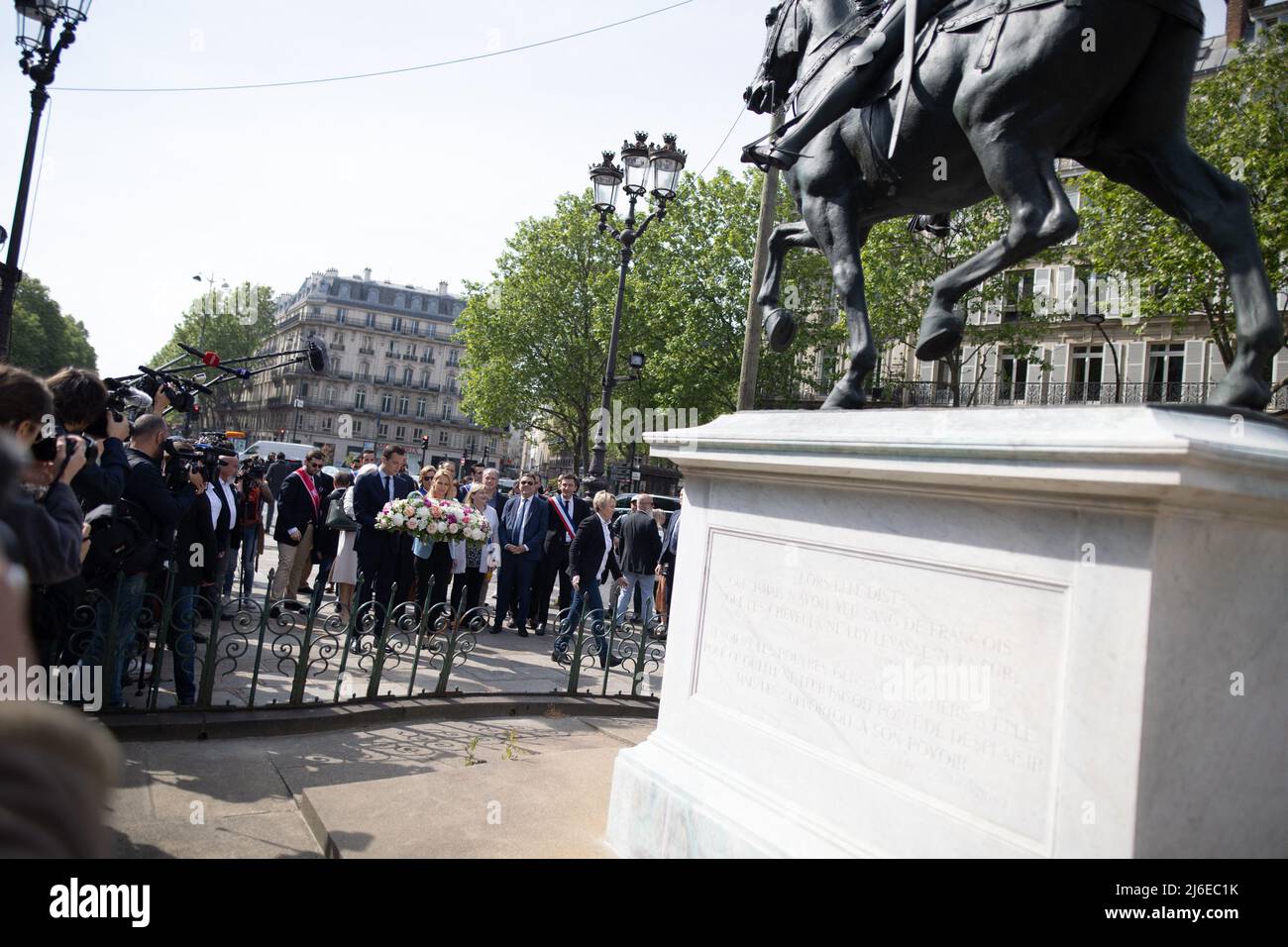 Paris, France. 01st May, 2022. French far-right Rassemblement National ...