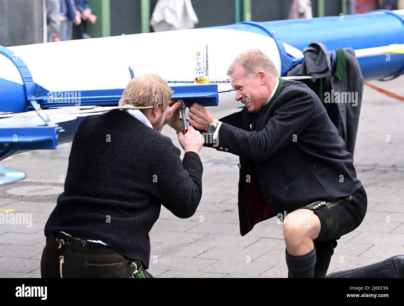 Munich, Germany. 01st May, 2022. The chairman of the Munich Breweries ...