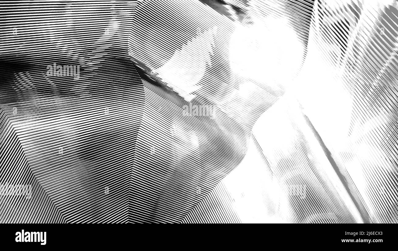Bright white grunge bg of reflective lines - digital art - abstract 3D ...