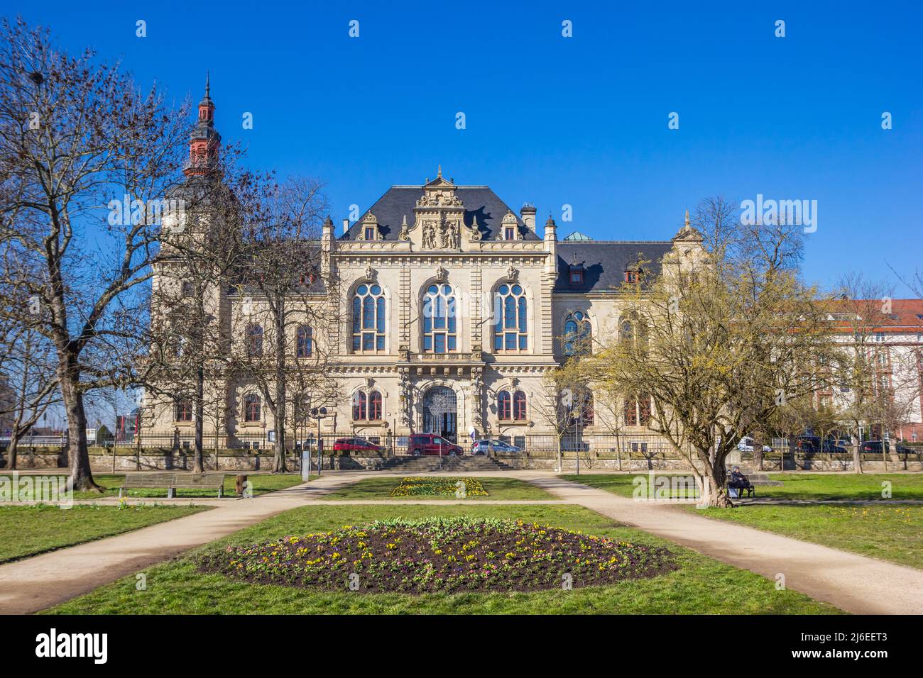 Historic Standehaus building in the park of Merseburg, Germany Stock ...