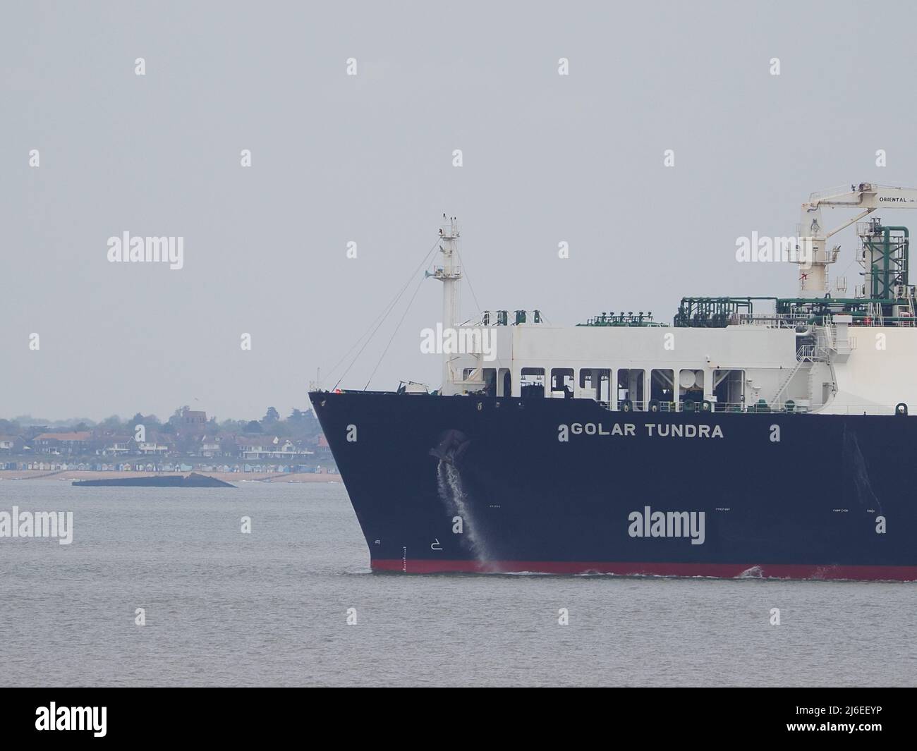 Sheerness, Kent, UK. 1st May, 2022. Gas ship 'Golar Tundra' passing ...