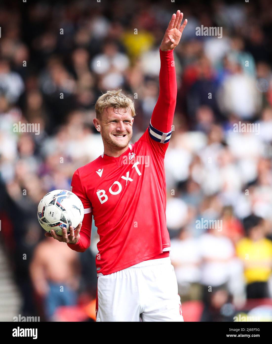 Nottingham Forest's Joe Worrall during the Sky Bet Championship match ...