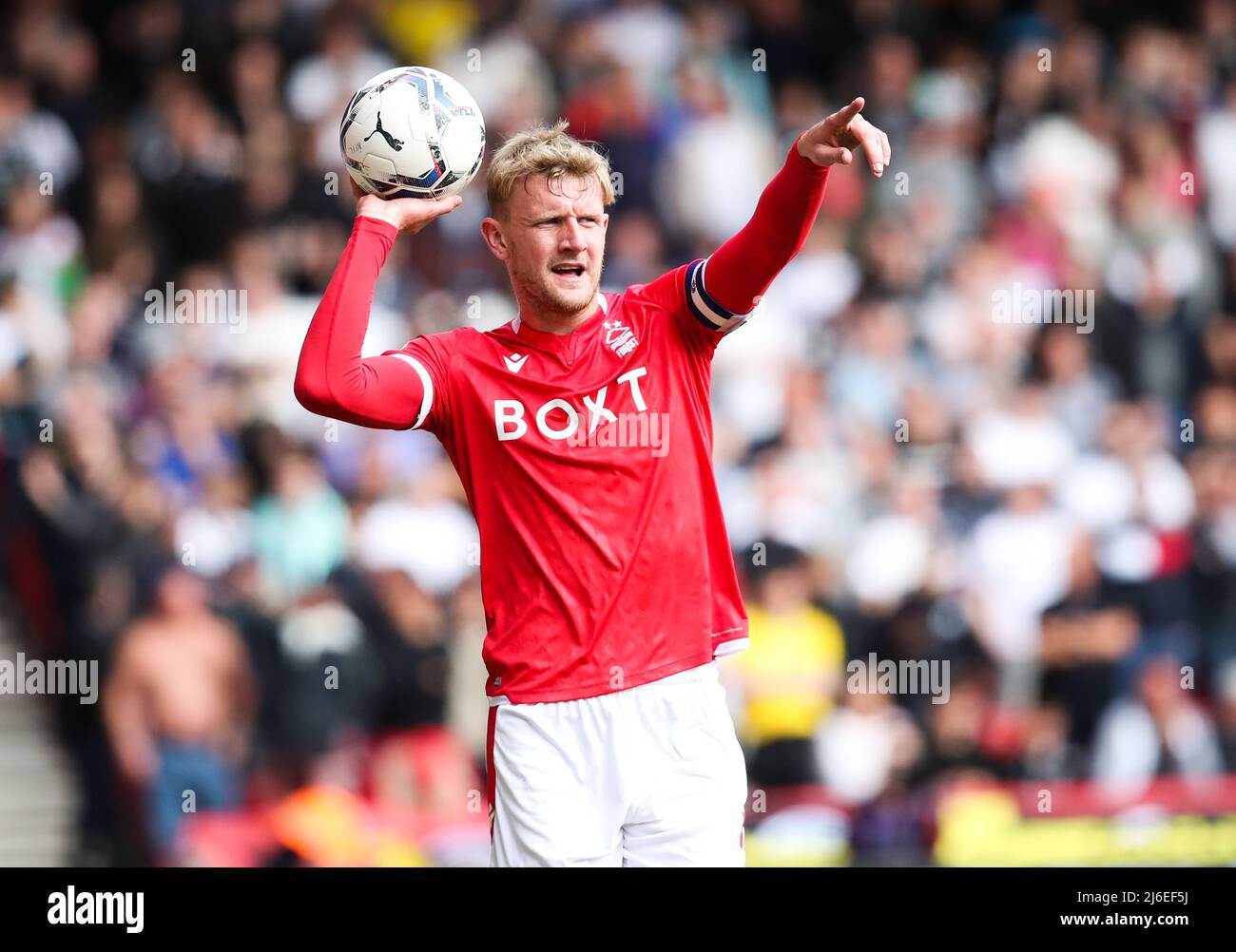 Nottingham Forest's Joe Worrall during the Sky Bet Championship match ...