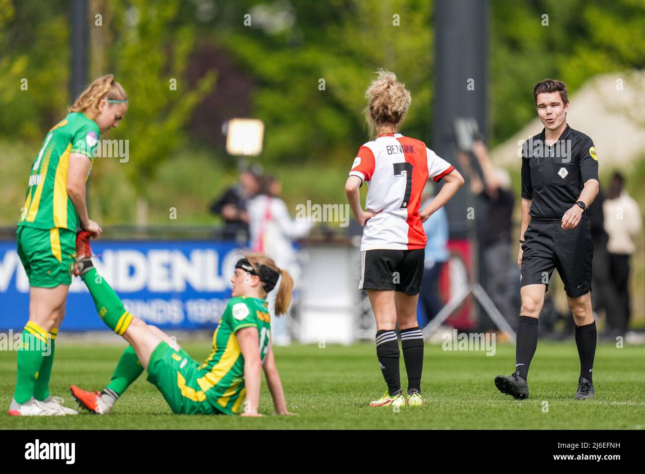 Rotterdam - Referee Yoran Pekaar during the match between Feyenoord V1 ...