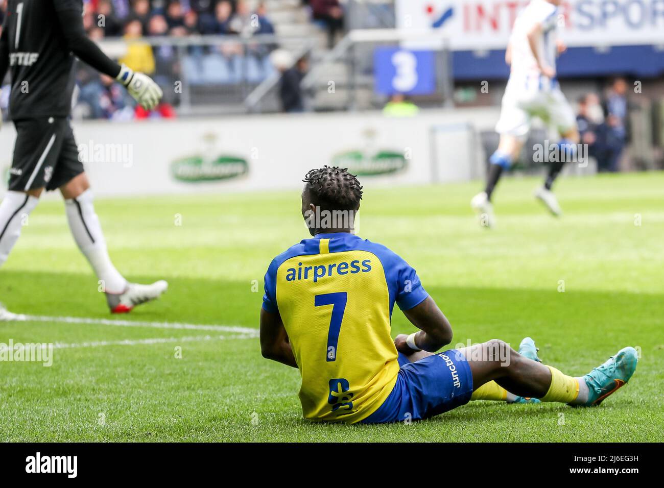 HEERENVEEN, NETHERLANDS - MAY 1: Issa Kallon of SC Cambuur during the ...