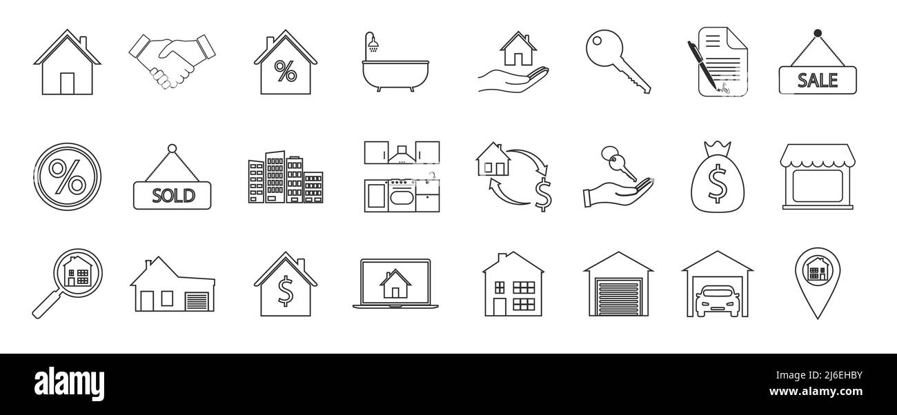 Real estate agent thin Cut Out Stock Images & Pictures - Alamy