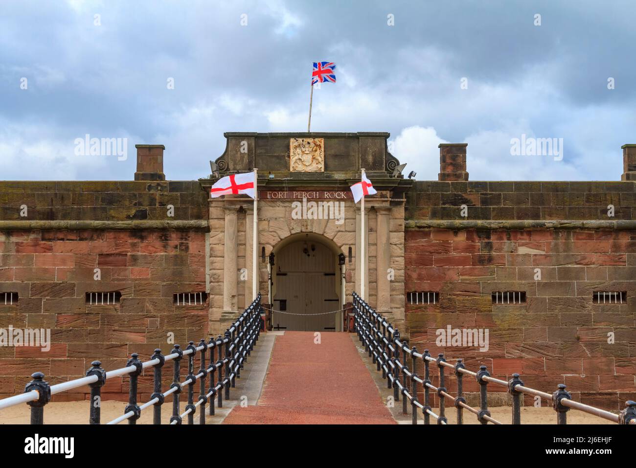 Fort Perch Rock Approach Stock Photo - Alamy