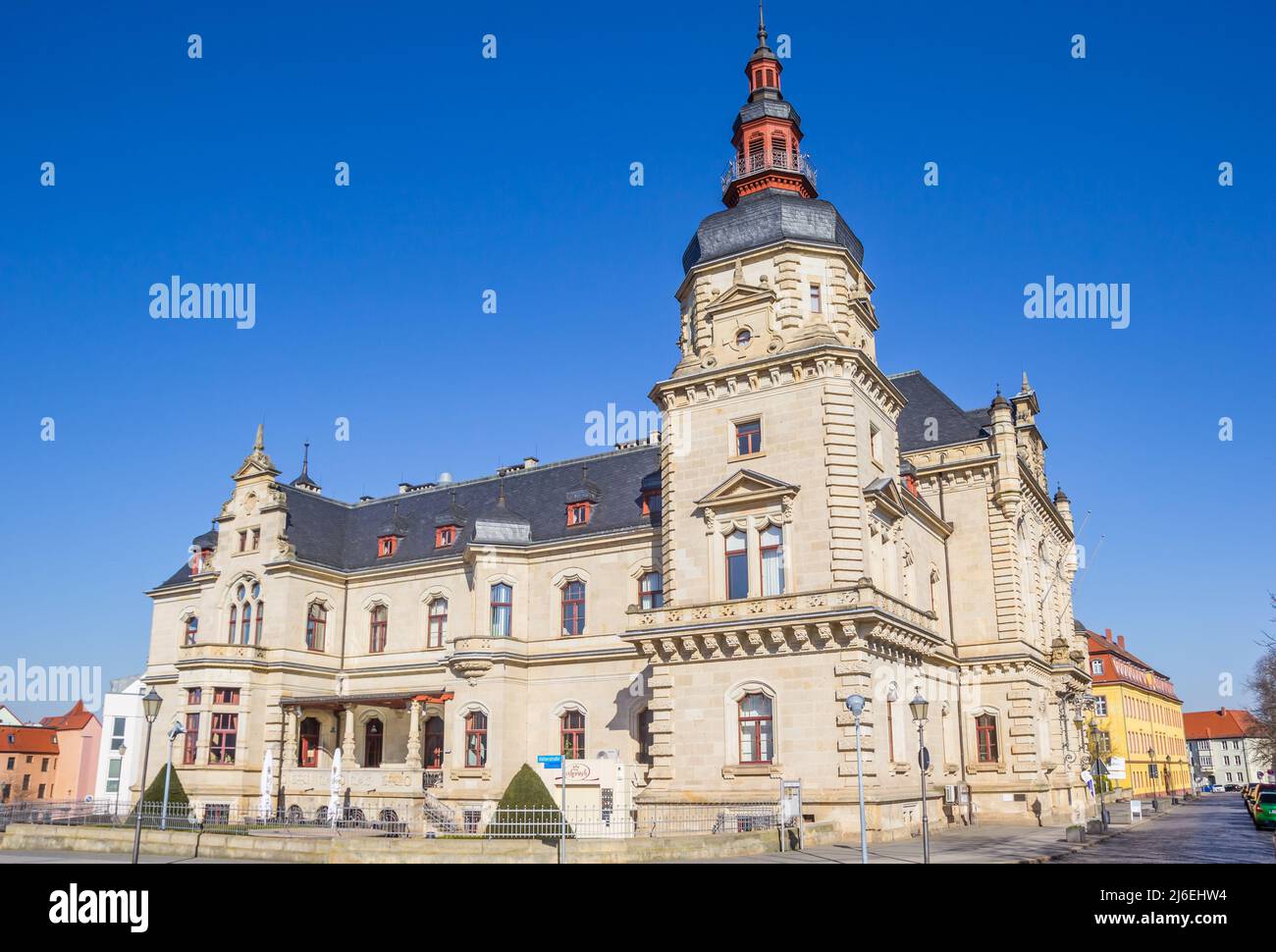 Historic Standehaus building in the center of Merseburg, Germany Stock ...