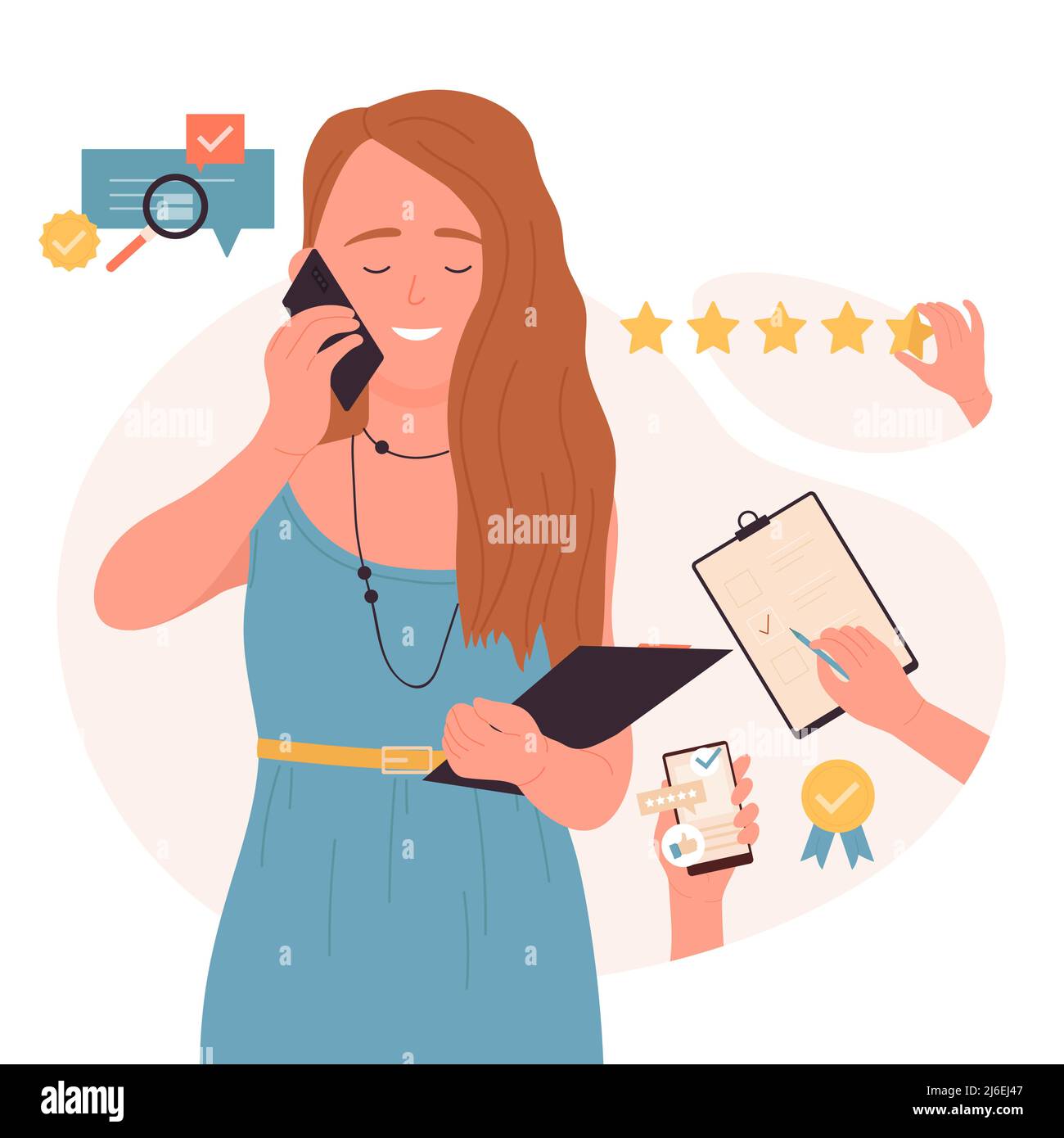 Customer support service agent. Client consultance, information and ...
